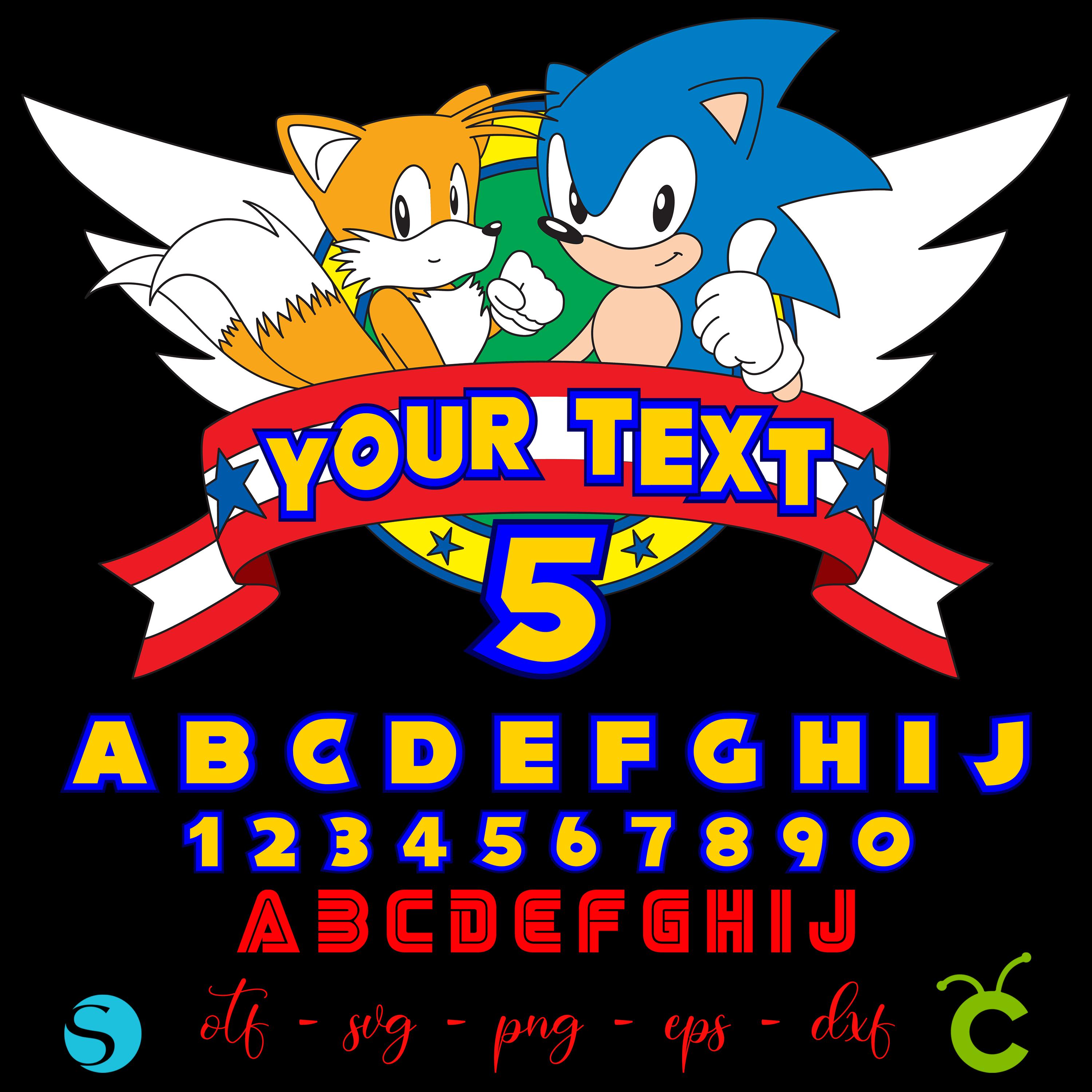 Sonic Birthday Svg, Sonic Svg Cricut, Sonic Png, Sonic Font, Sonic ...