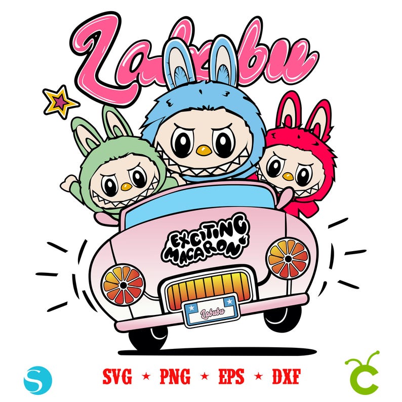 La Bu Bu Svg, La Bu Bu Png, Kawaii Monsters Cliparts, La-bu-bu Design ...