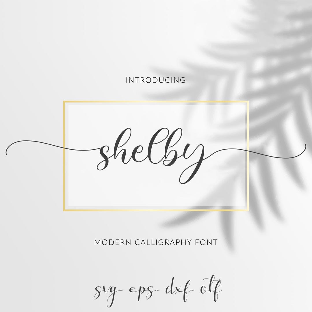 Calligraphy Font With Tails Wedding Font Svg Cursive Font Calligraphy ...
