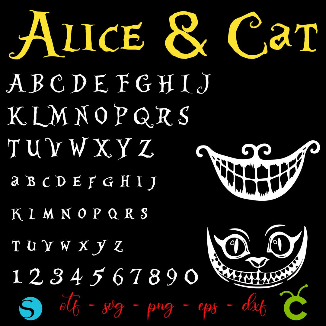 Cartoon Letters Svg, Alice Font Otf, Smile Svg, Girl Font Svg Cut Baby ...
