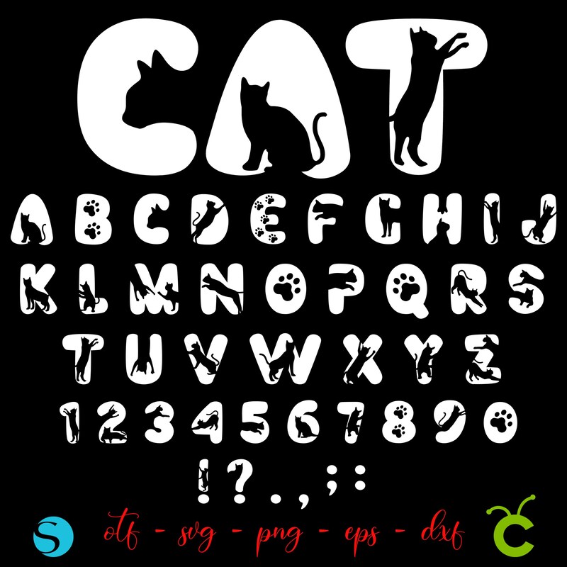 Cat Letters - Etsy