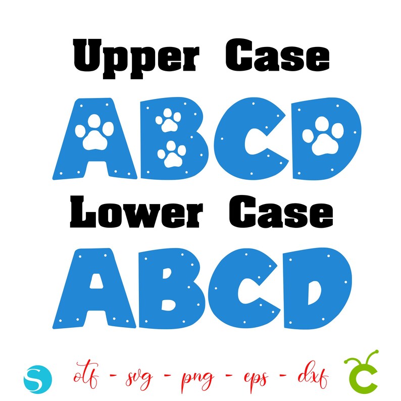 Paw Letters SVG Cricut, Paw Font Otf, Dog Font Svg, Paw Svg Cricut, Dog ...