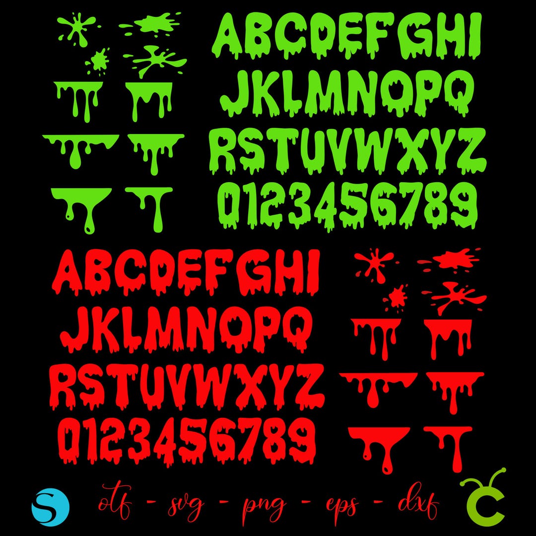 Dripping Letters Svg, Dripping Svg, Slimey Svg, Dripping Borders Svg ...