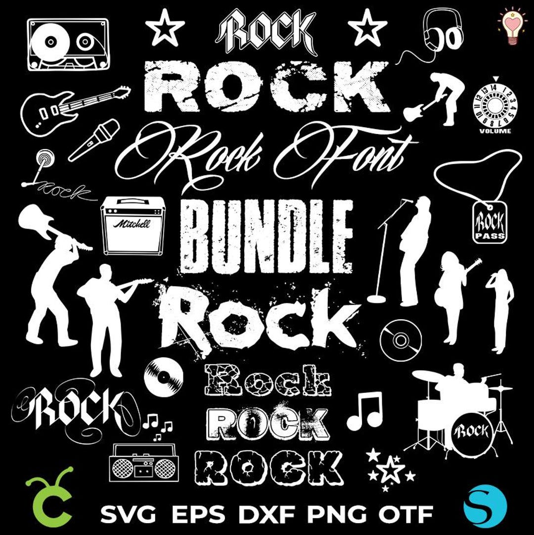 Rocks Font Bundle, Rock Letters SVG Cricut, Distressed Font Svg, Rock ...
