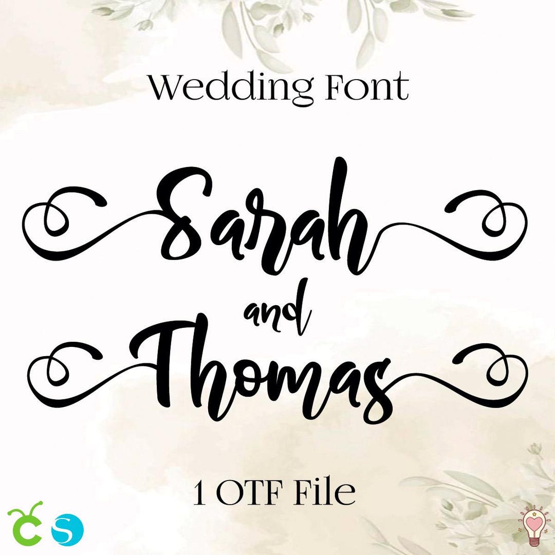 Wedding Font With Tails, Romantic Font, Cursive Font Otf, Calligraphy ...
