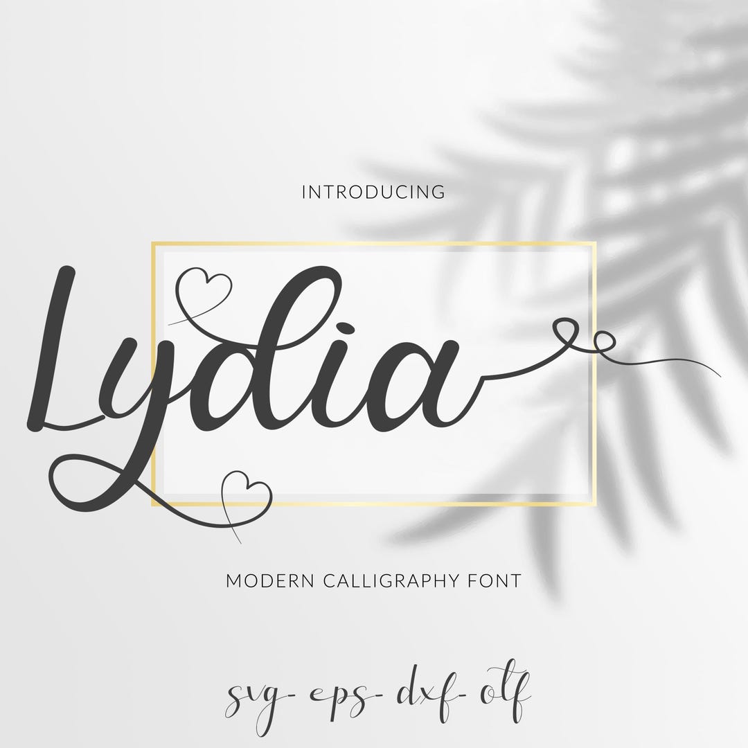 Calligraphy Font With Tails Cursive Font Otf Wedding Font Silhouette ...