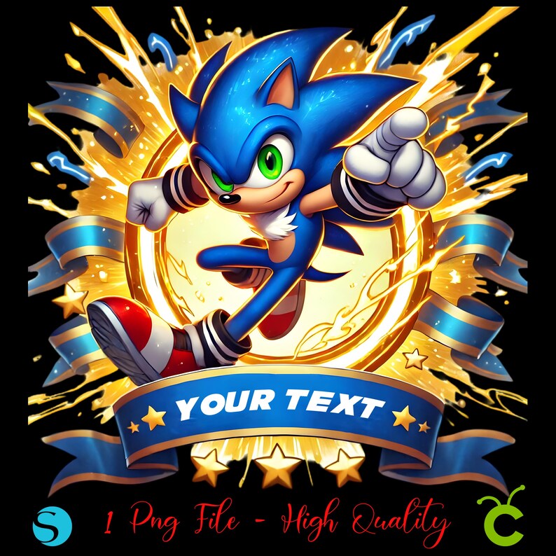 Sonic Png, Sonic Birthday Banner, Sonic Clipart Png, Sonic Silhouette ...
