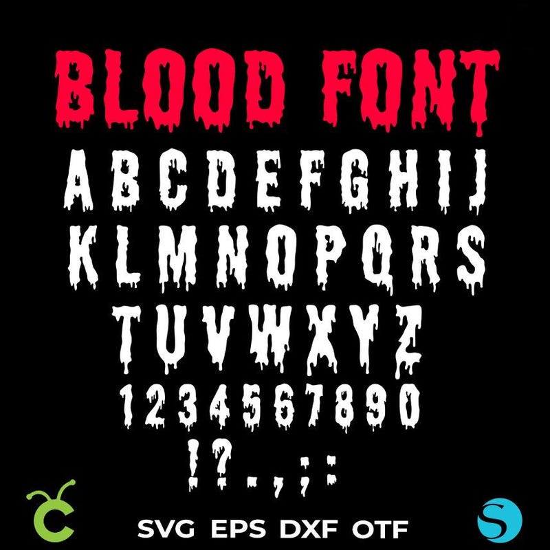 Dripping Letters - Etsy