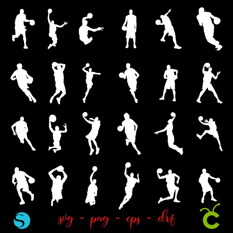 Basketball Player Svg, Basketball Player Silhouette SVG, Basketball ...