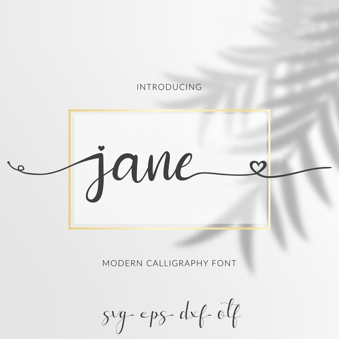 Calligraphy Font With Tails Cursive Font Otf Wedding Font Calligraphy ...