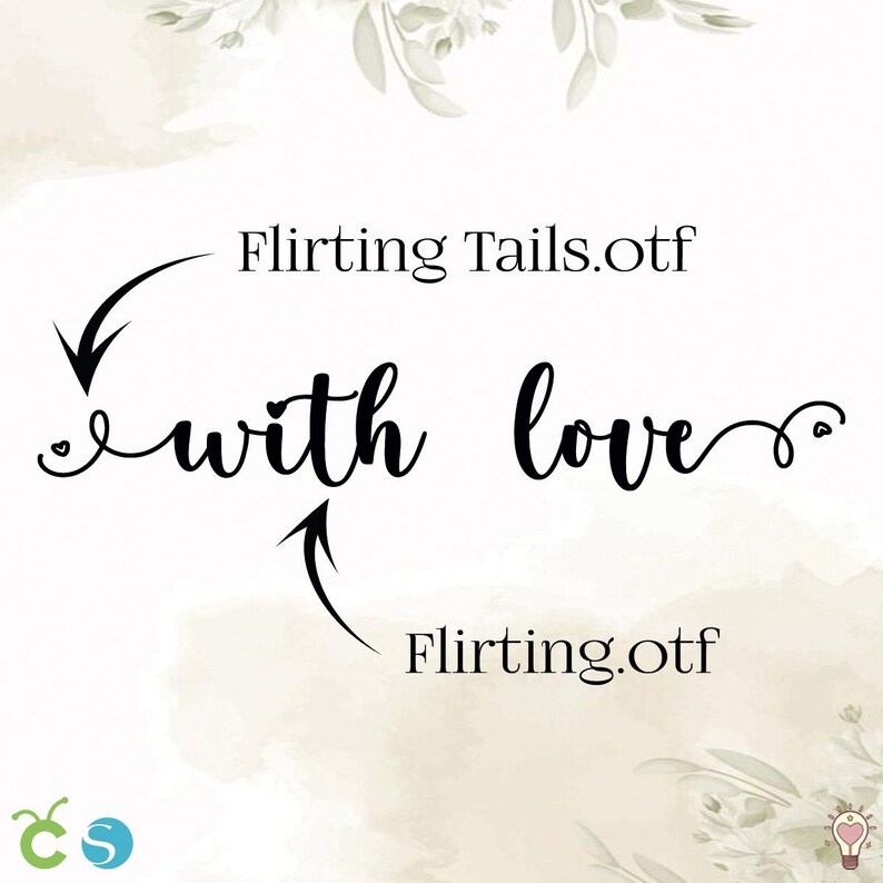 Wedding Font Bundle, Wedding Font With Tails, Cursive Font Otf ...