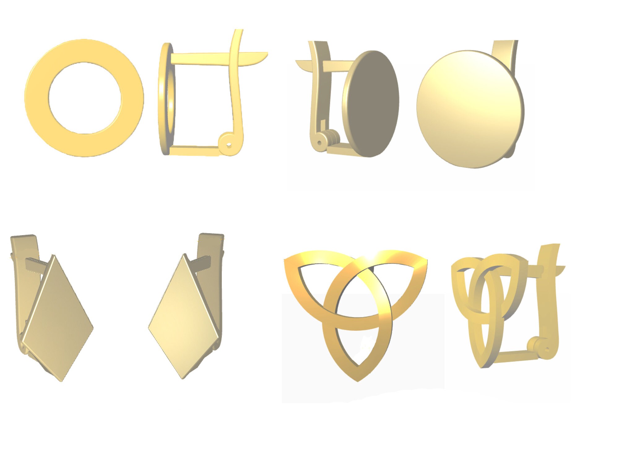 Women gold Star earrings with latch back closure simple and | Etsy