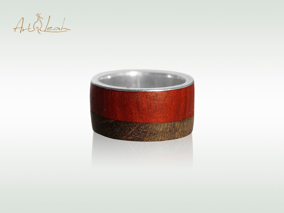 Hand-carved Wood Ring for Men and Women Statement Thick Band Ring - Etsy