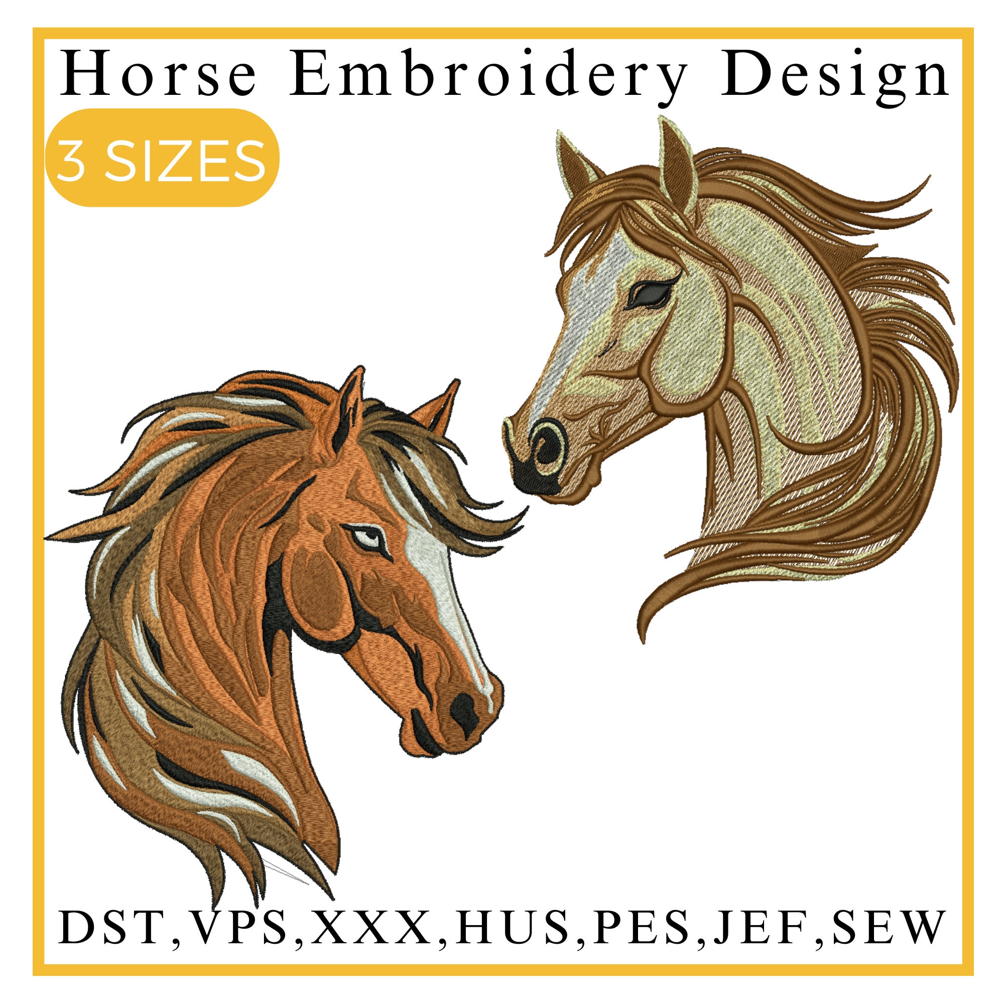 Horse Embroidery Design, Beauty Horse, Cute Horse Embroidery, Horse ...