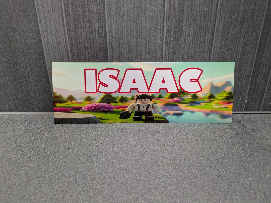 Personalised Roblox Door Sign - Etsy
