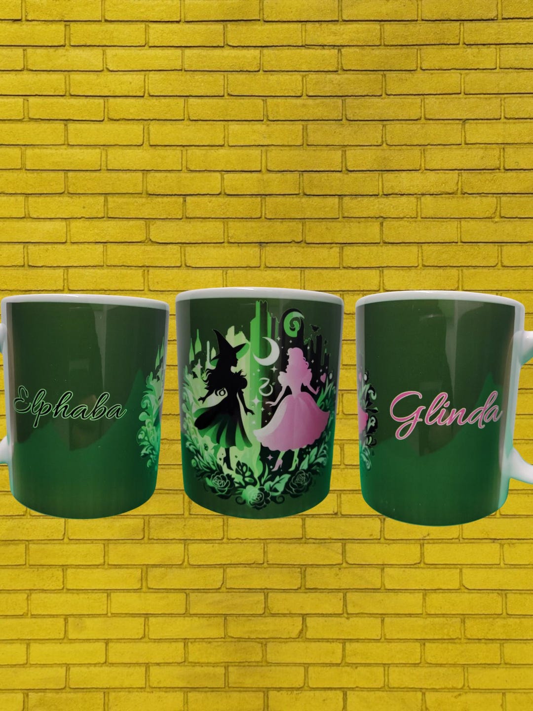 Wicked Mug, Elphaba and Glinda Good Witch, Bad Witch. - Etsy UK
