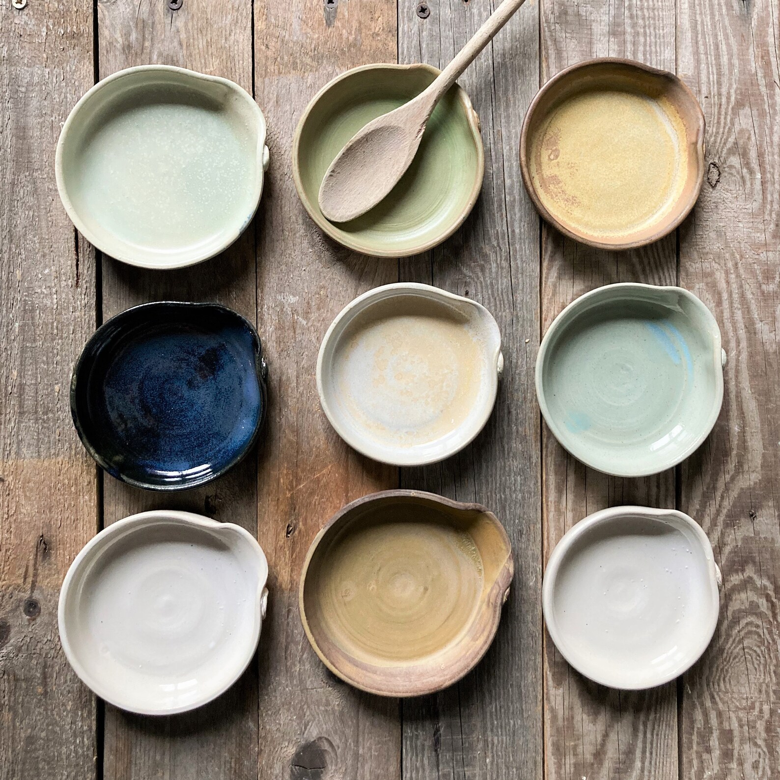 Stoneware Spoon Rest in White - Etsy