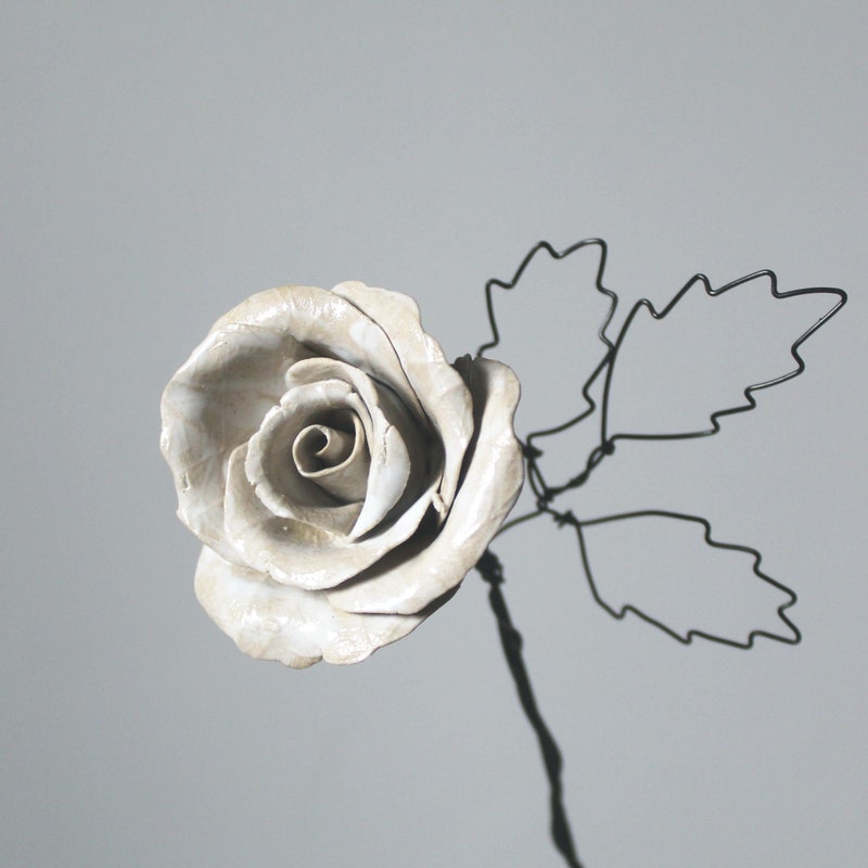 Ceramic Rose - Etsy
