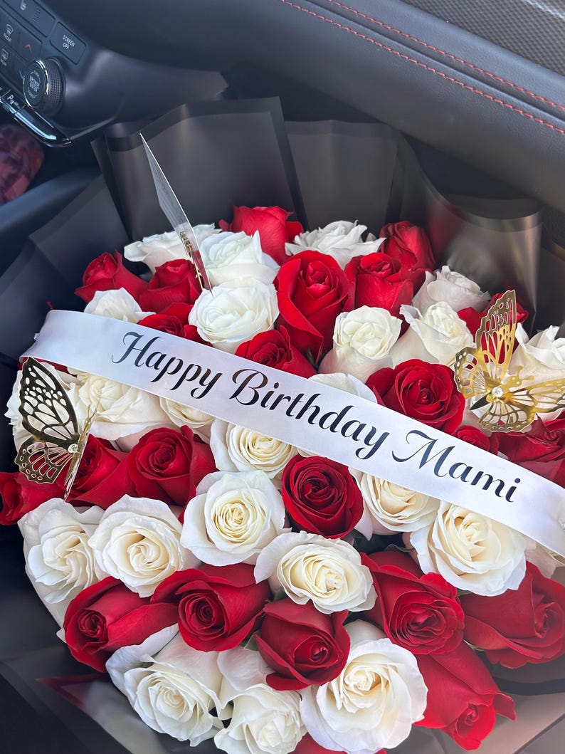 Custom Message Banner | Funeral Banner| Bouquet Banner | Personalized ...