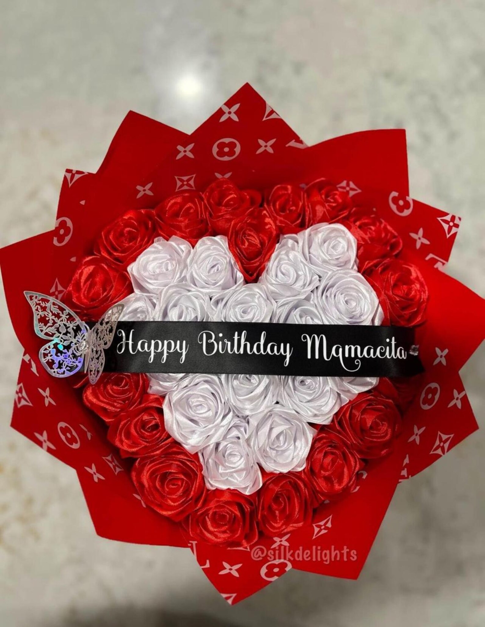 Custom VINYL MESSAGE ONLY Custom Message Banner Funeral Banner Bouquet ...