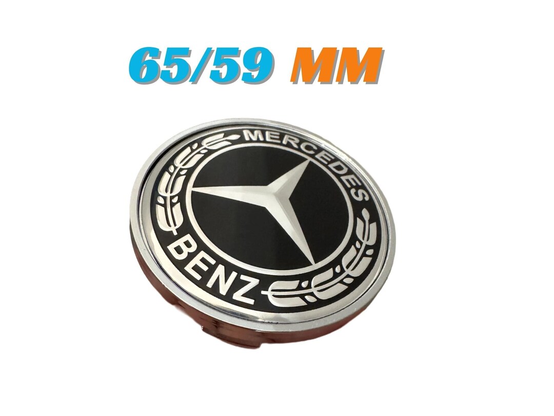 4 Pieces 65mm / 59mm Mercedes Benz Wheel Center Hub Caps Covers With ...