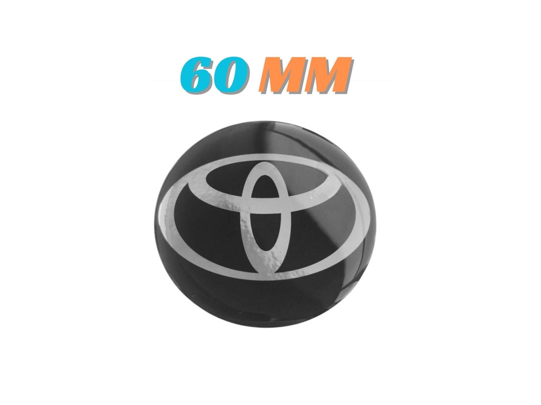 4 Pieces Wheel Center Hub Stickers 60 Mm Suitable for Toyota With Metal ...