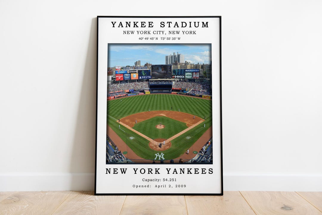 Yankee Stadium Poster, New York Yankees Print, Baseball Fans, Baseball ...