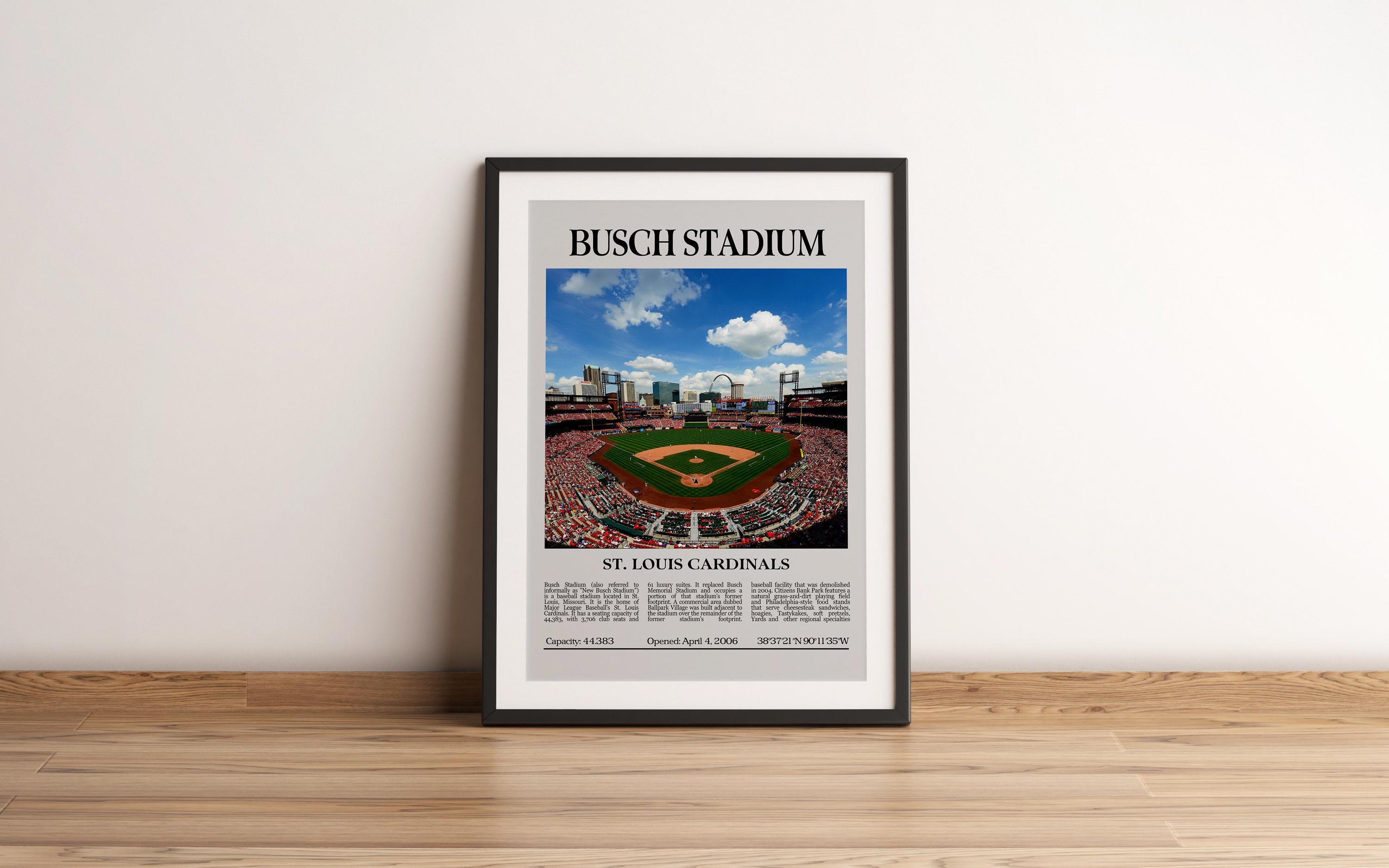 Busch Stadium Poster: St. Louis Cardinals Baseball Print - Etsy