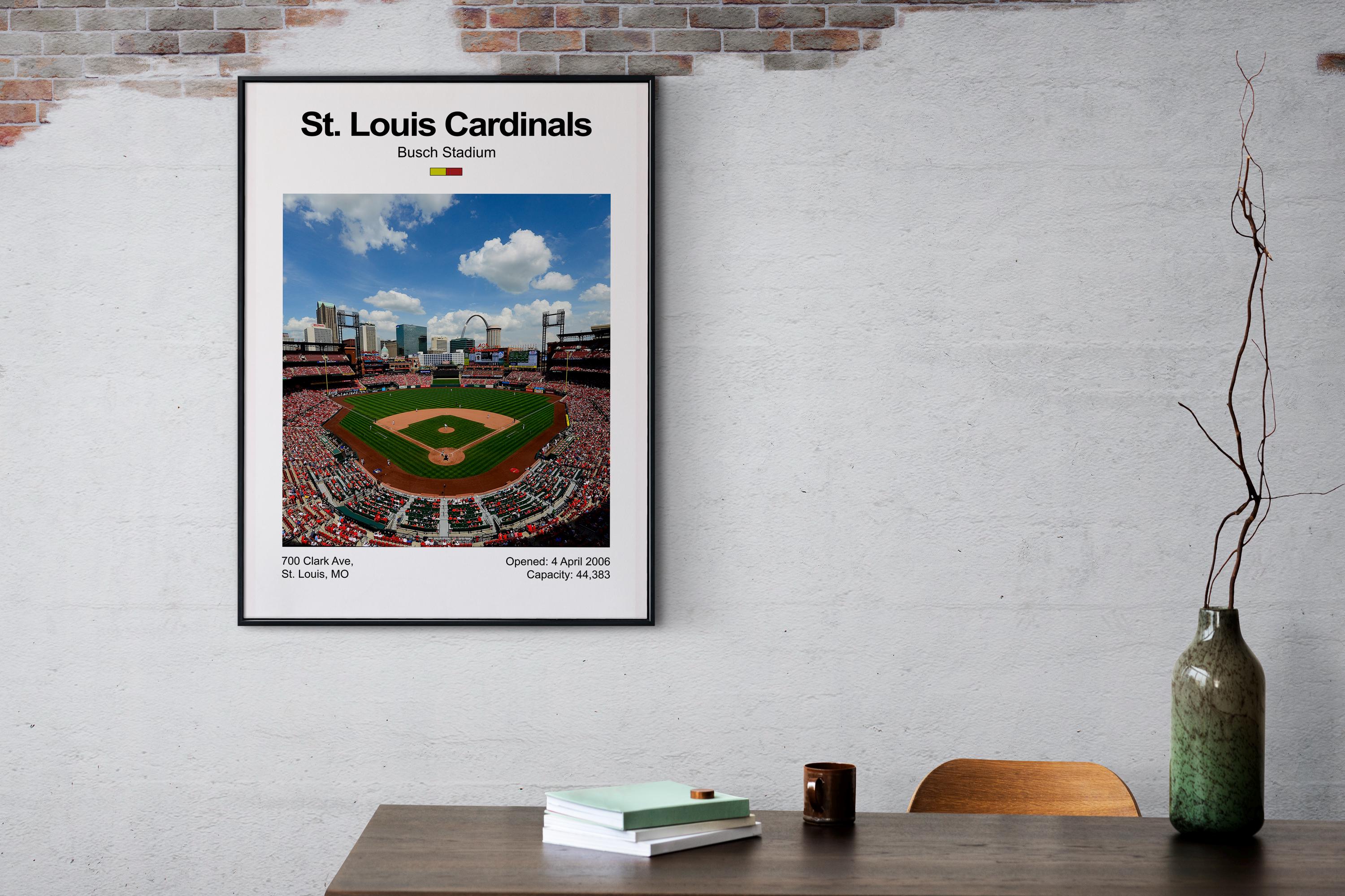 Busch Stadium Poster: St. Louis Cardinals Print - Etsy
