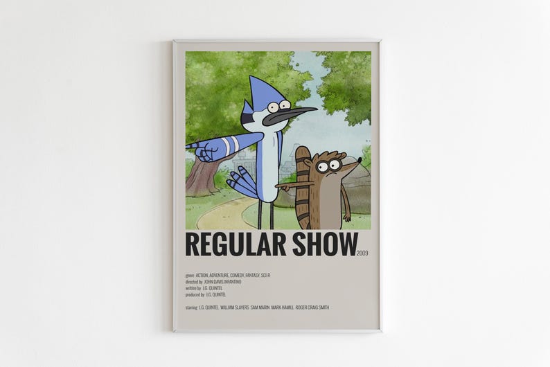 Regular Show, Regular Show Poster, Minimalist Poster, Epic Tv Series ...