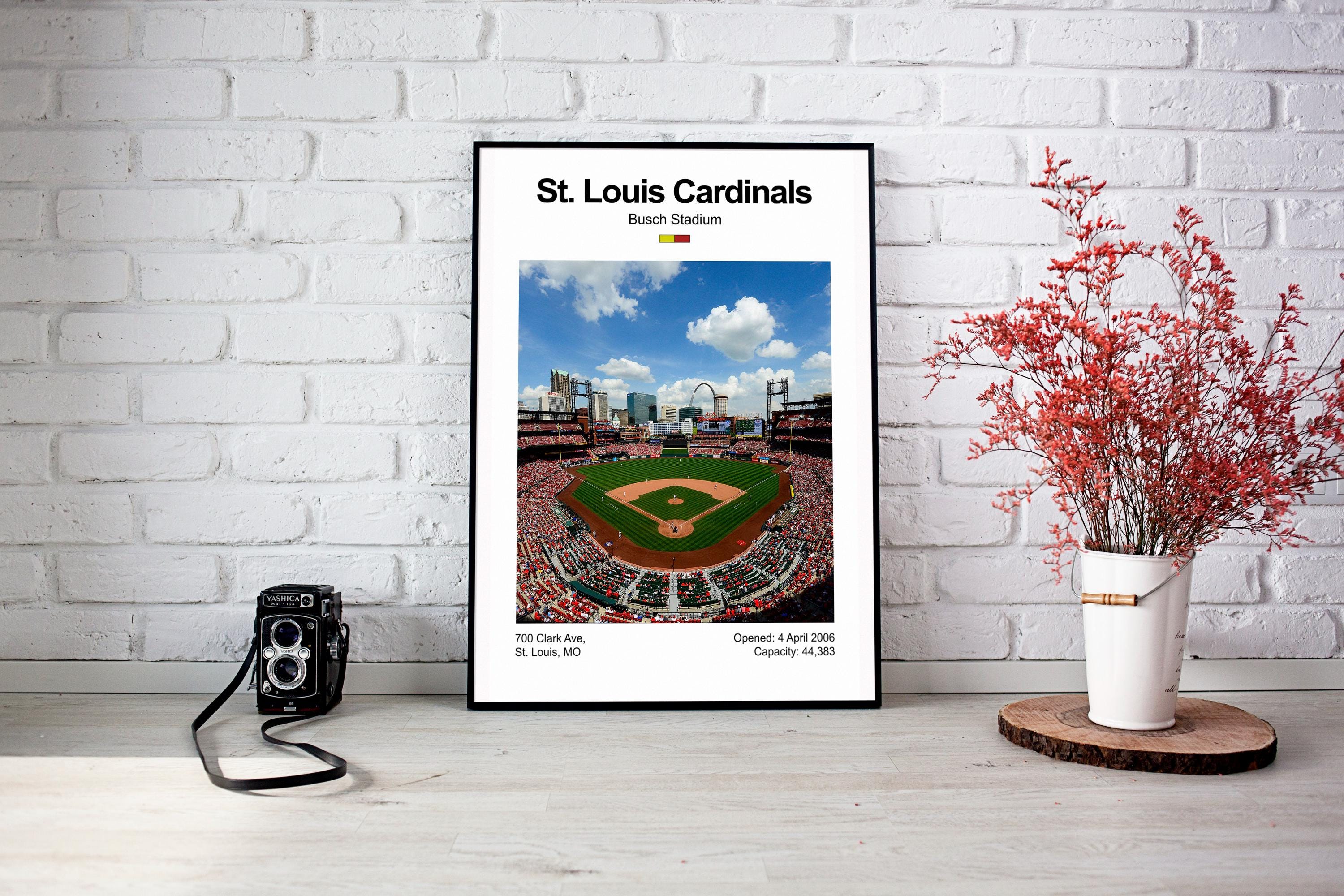 Busch Stadium Poster: St. Louis Cardinals Print - Etsy