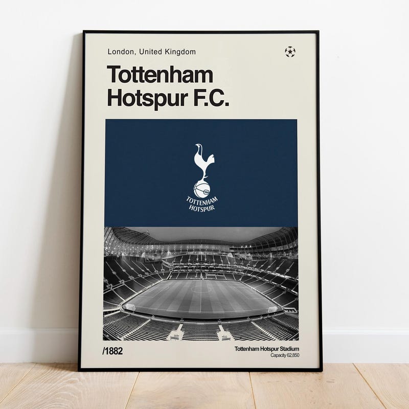 Tottenham Stadium Art - Etsy