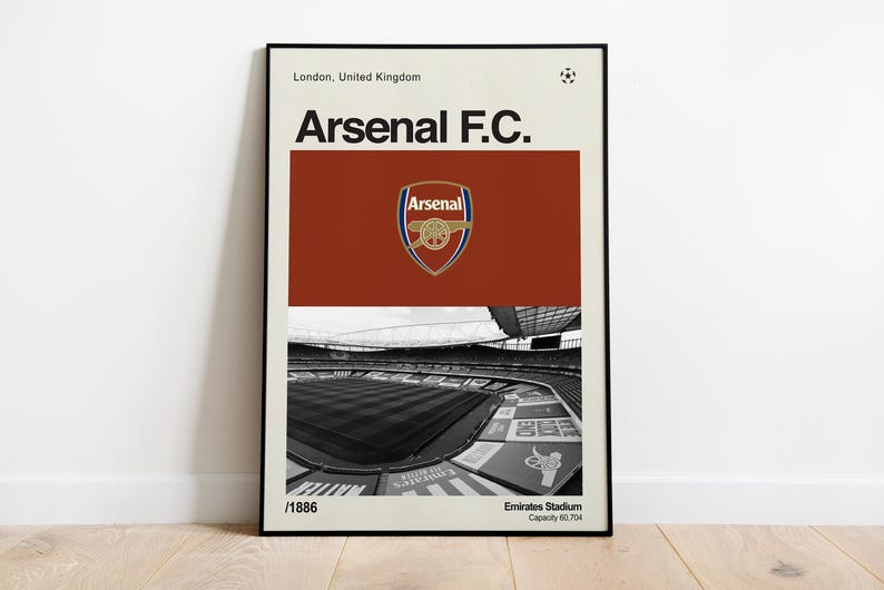 Arsenal Emirates Stadium Poster: Soccer Fan Gift - Etsy