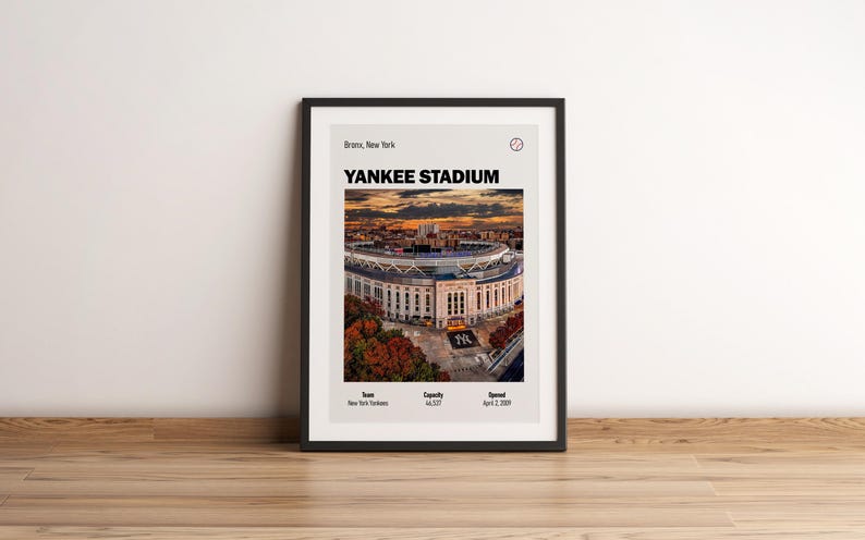 Yankee Stadium Poster: New York Yankees Fine Art Print - Etsy
