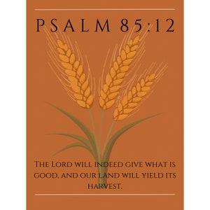 PSALM 85:12 | Fall Print | Christian Print | Psalm Print | Aesthetic ...