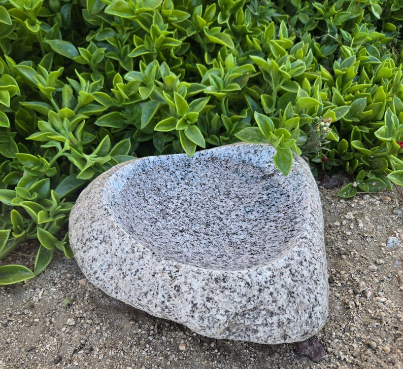 Custom Made to Order River Stone Bird Bath - Etsy