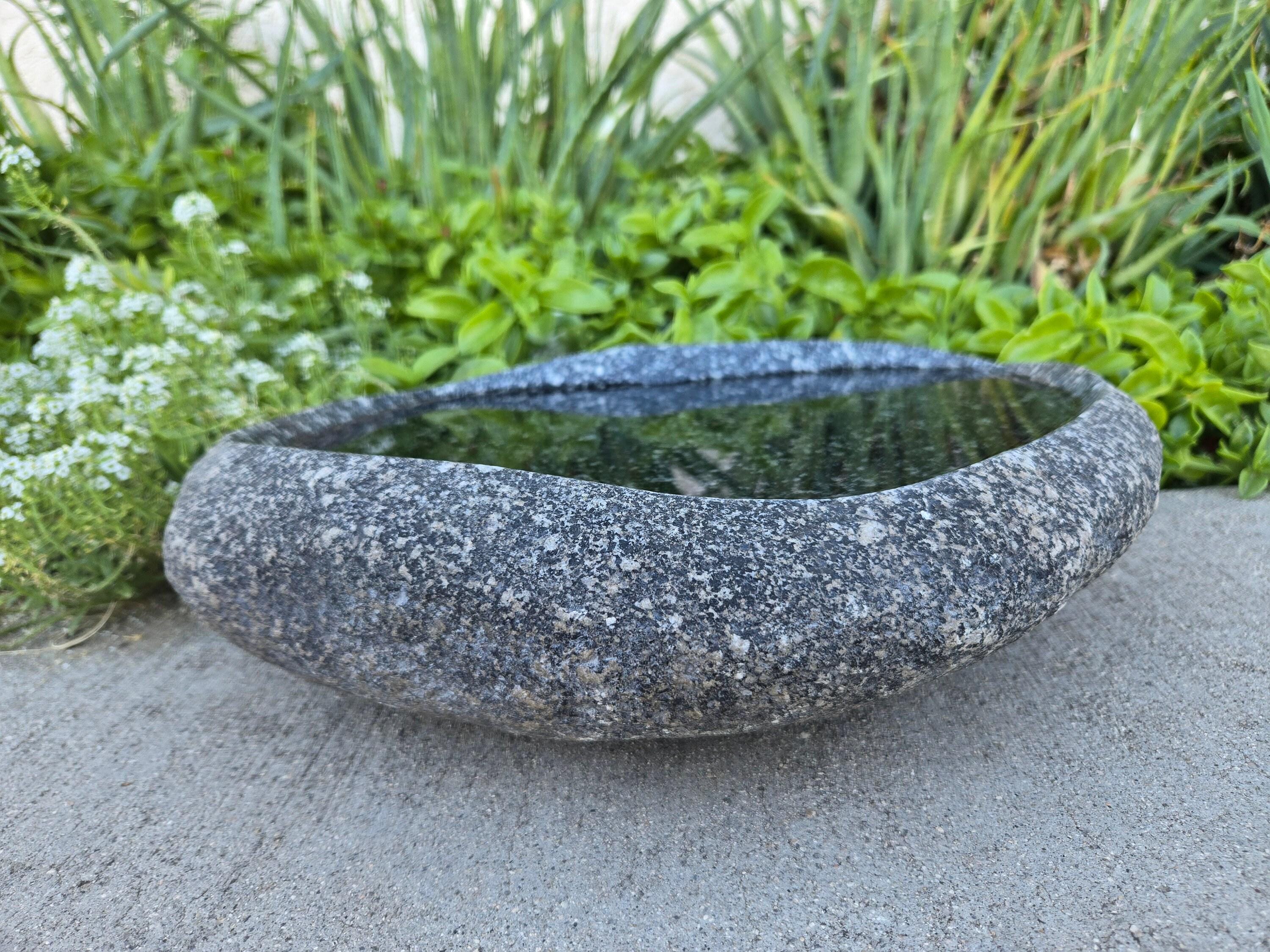 Custom Made to Order River Stone Bird Bath 12"-14" Size Range - Etsy