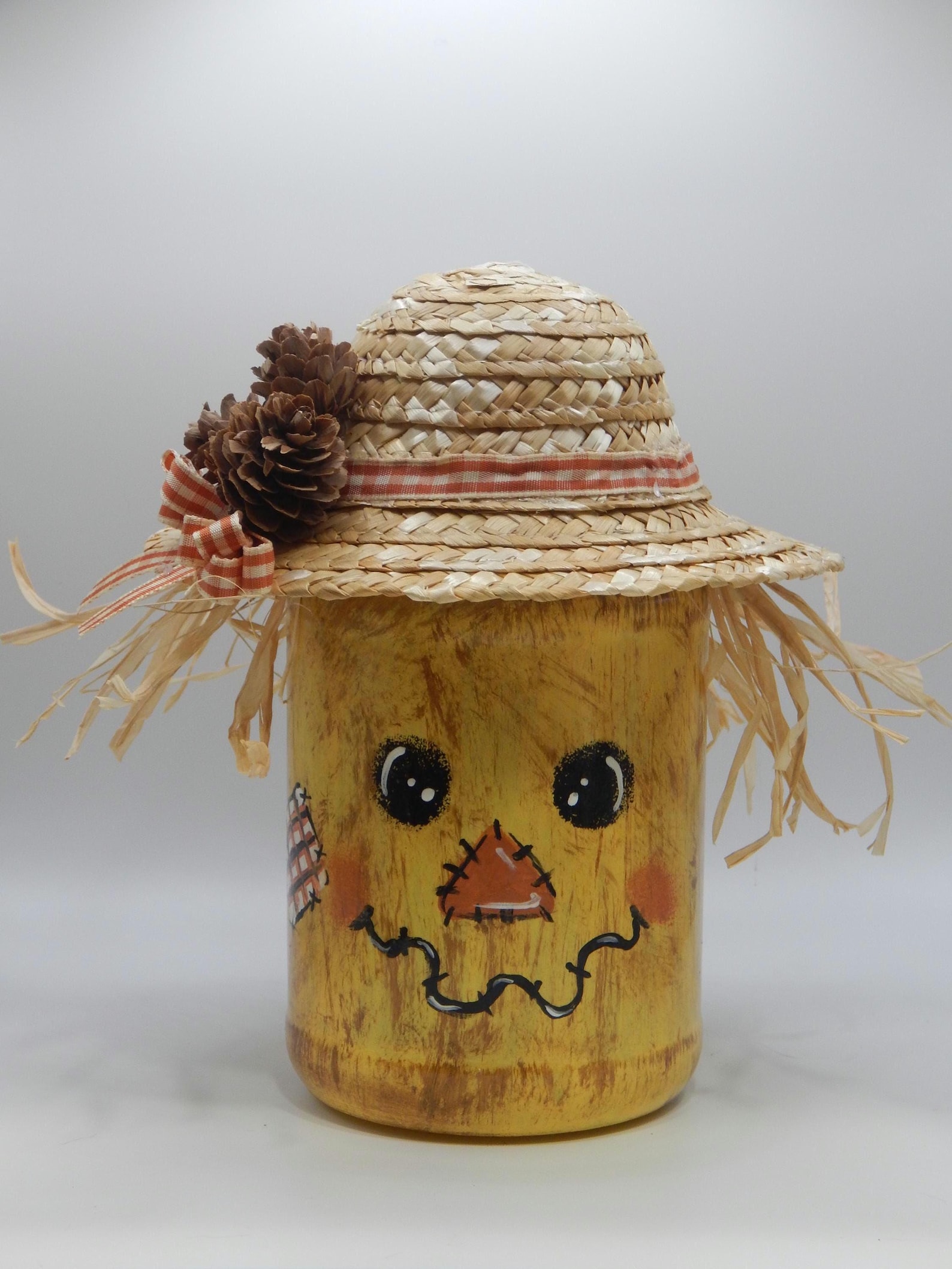 Hand Painted Light up Scarecrow - Etsy