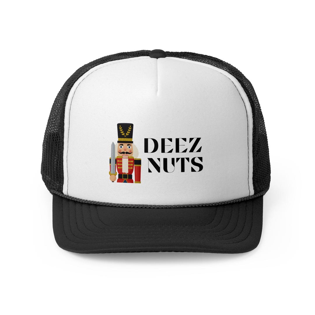 Otto Trucker Black Hat Deez Nuts Nutcracker Premium Foam Men and Women Christmas Mesh Baseball ...