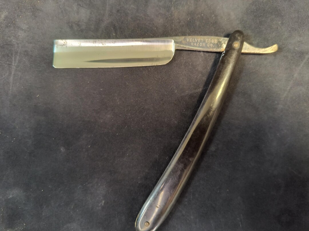Velvet Edge Straight Razor 1/2" Hollow Ground Blade - Etsy