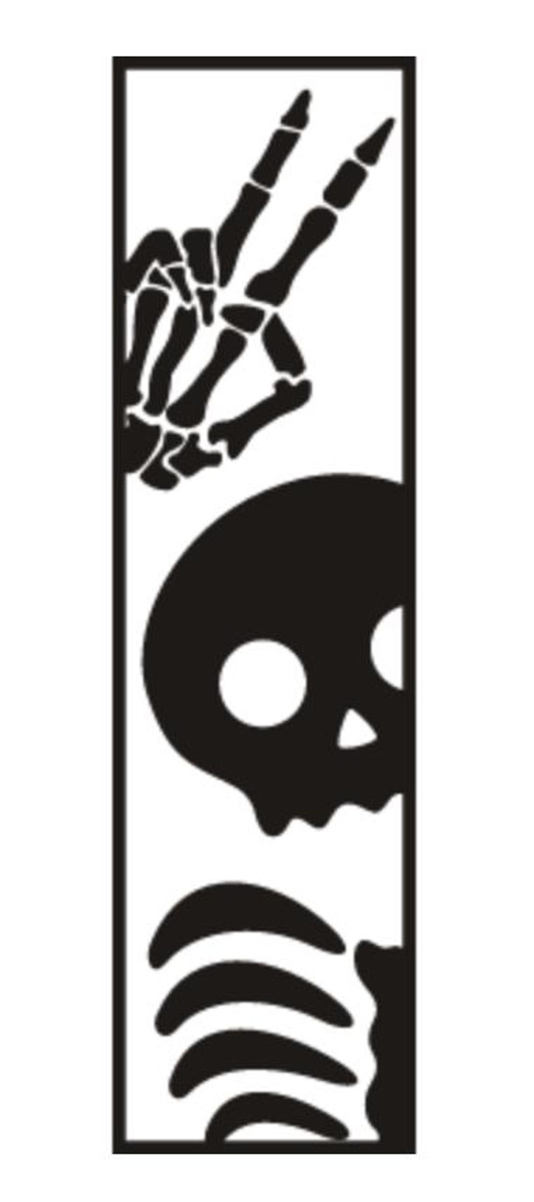 Skeleton Peace Sign Decal - Etsy