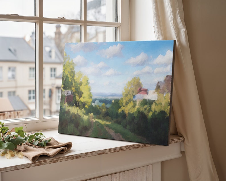 Impressionist Landscape Painting | Fall Summer Nature Artwork | Home ...