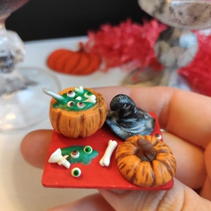 Miniature for Halloween, for Dolls, for a Dollhouse, Pumpkin for ...
