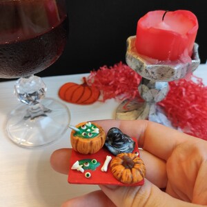 Miniature for Halloween, for Dolls, for a Dollhouse, Pumpkin for ...