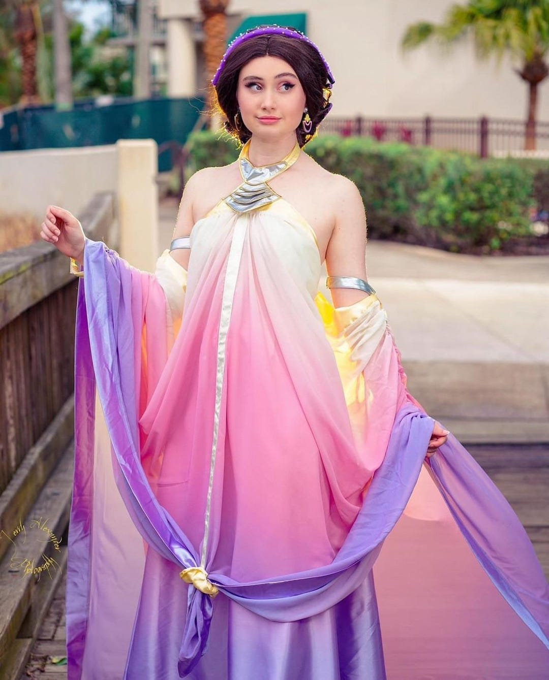 Women Pink Purple Layered Dress Cosplay Costume - Etsy