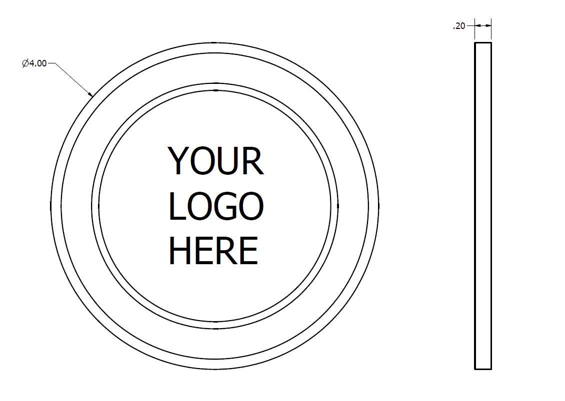 Custom 3D Printed Coasters Personalized With Your Logo or Design ...