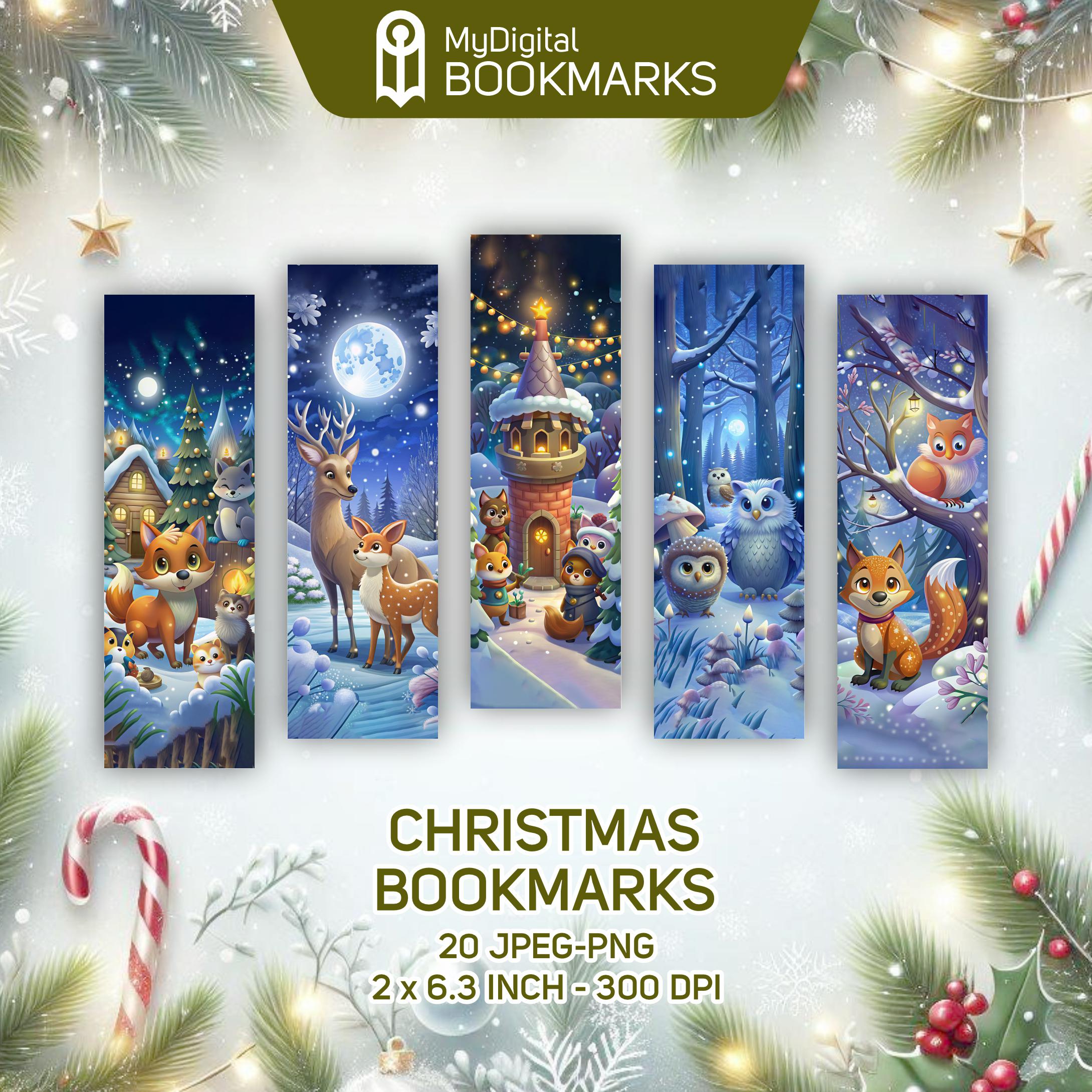 20 Mixed New Year Themed Printable Bookmarks | Digital Download JPG-PNG ...