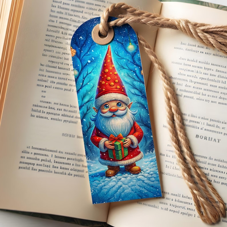 Christmas Bookmarks, Printable Christmas Bookmarks, Merry Christmas, 4 ...