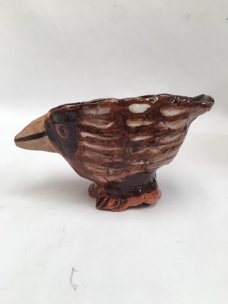 Terra Cotta Bird Cup - Etsy
