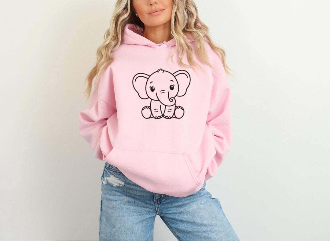 Elephant Sweatshirt - Cute Elephant Shirt - Custom Elephant Hoodie ...